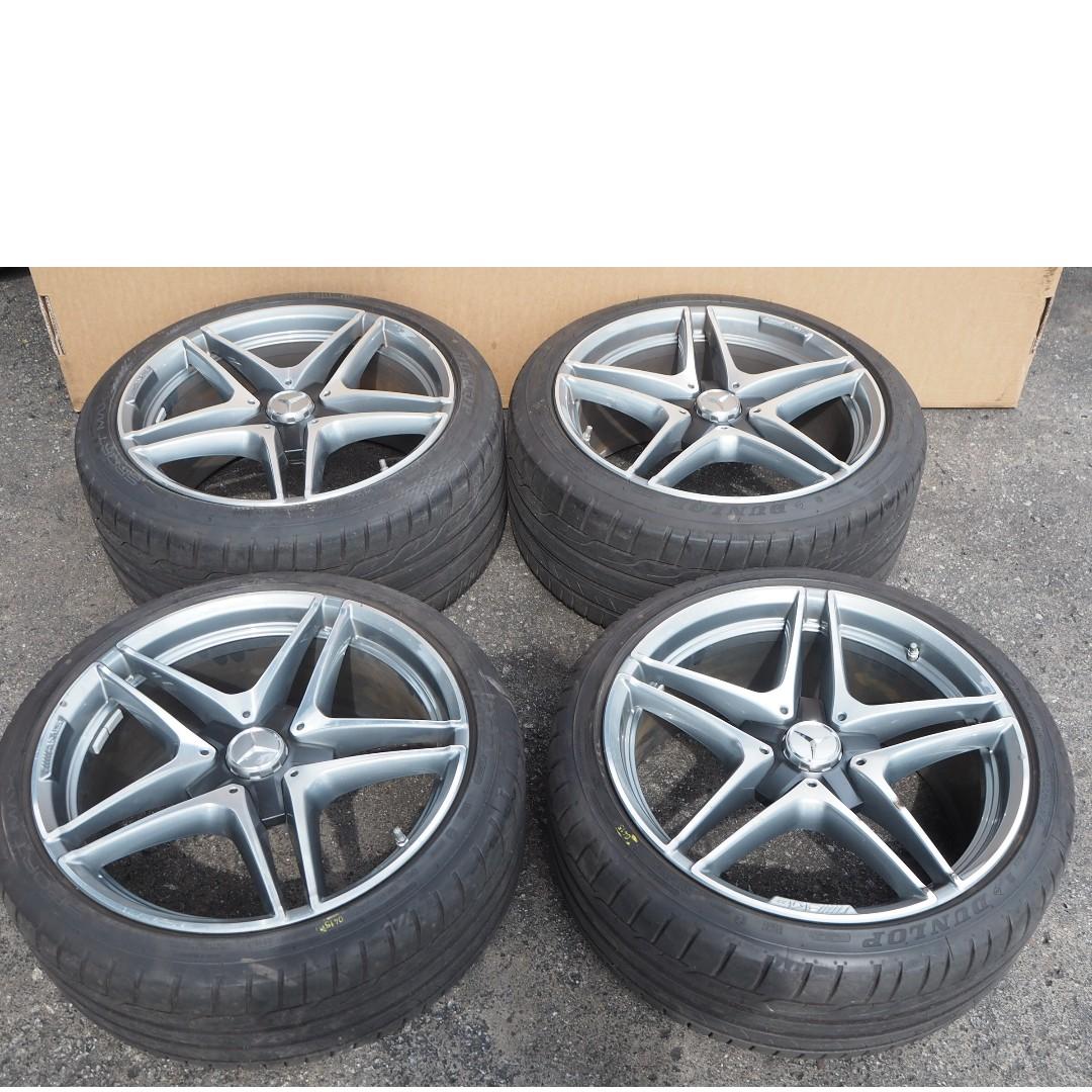 (OFFER!!) AMG 19'' MB W205 C63AMG 2018 ALLOY WHEEL STAGGERED RIMS WITH ...