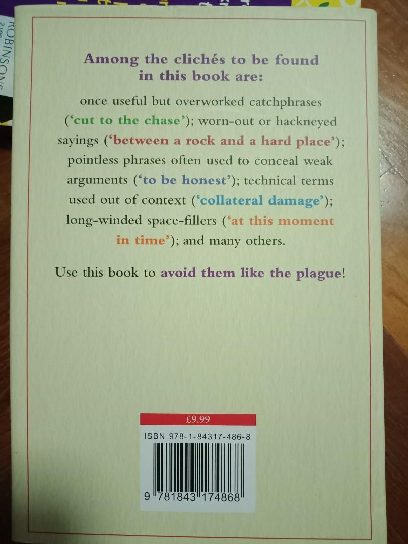 Cliches avoid them like the plague! (improve English), Hobbies & Toys ...
