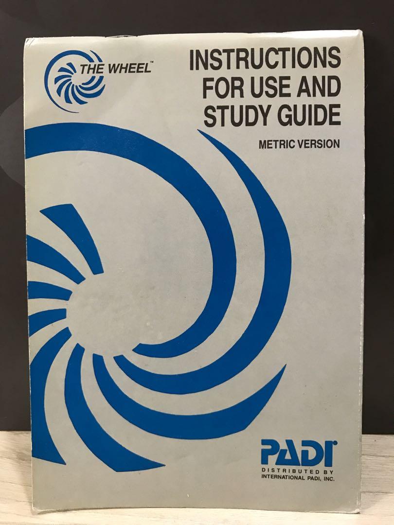 Dive planner wheel padi and data carrier and use instruction guide ...
