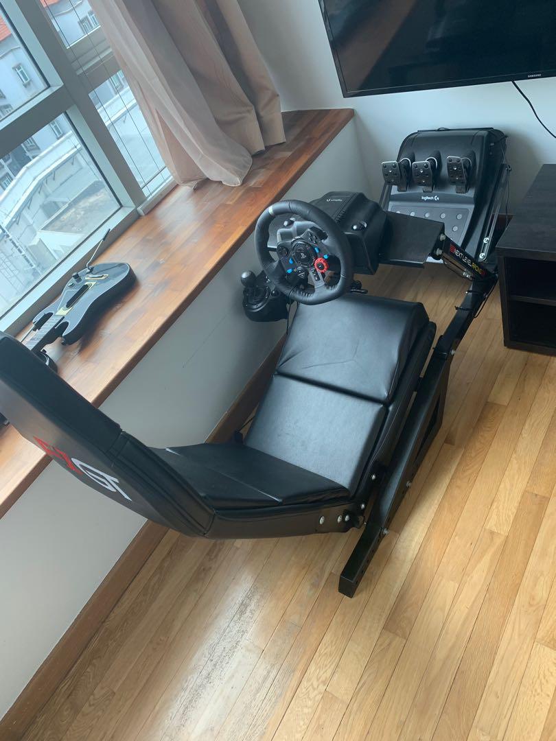 F1GT Steering wheel setup with game , Video Gaming, Gaming Accessories ...