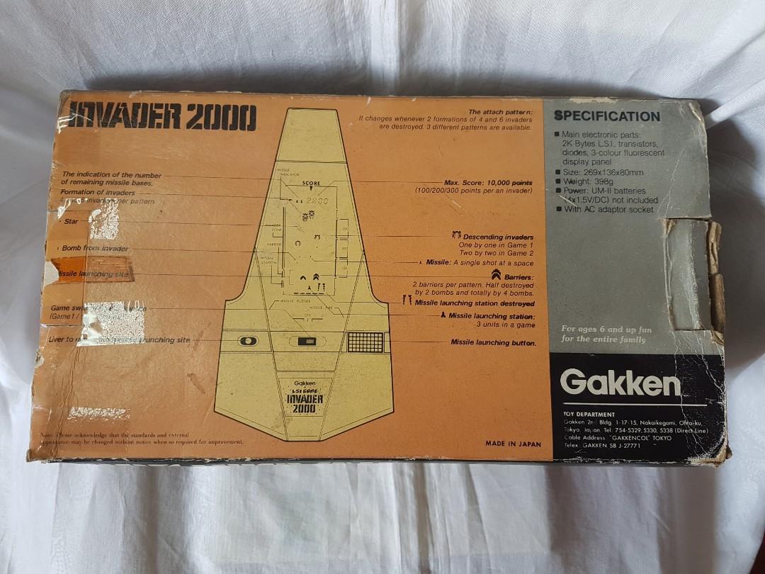 Gakken Invader 2000 LSI Game With Box Made In Japan, Hobbies & Toys ...