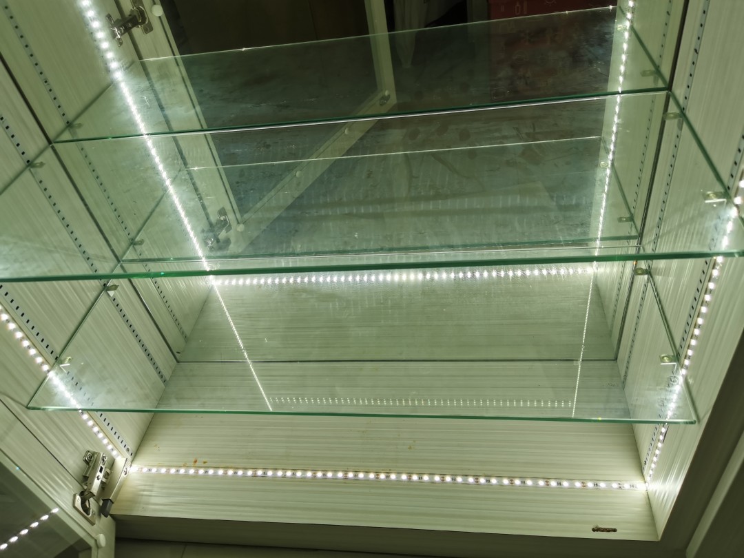 Glass shelves, panel for display cabinet, Furniture & Home Living ...