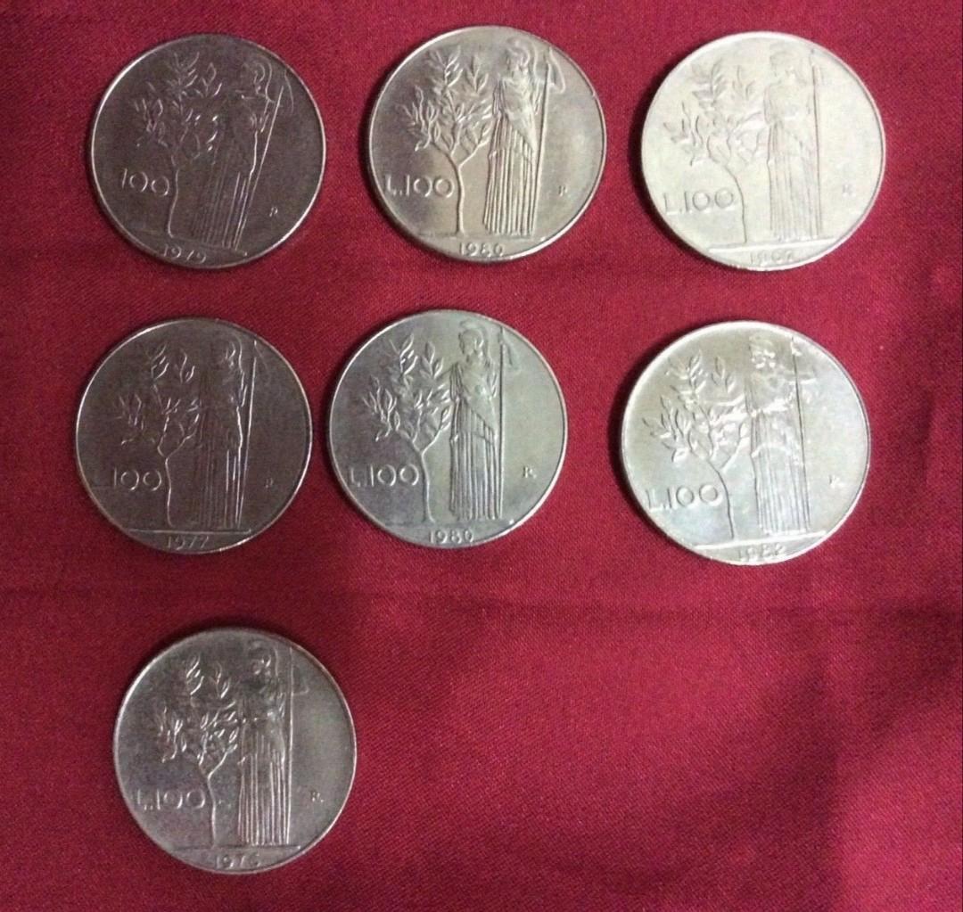 Italian LIRE L100 coins 1967 to 1982, Hobbies & Toys, Collectibles ...