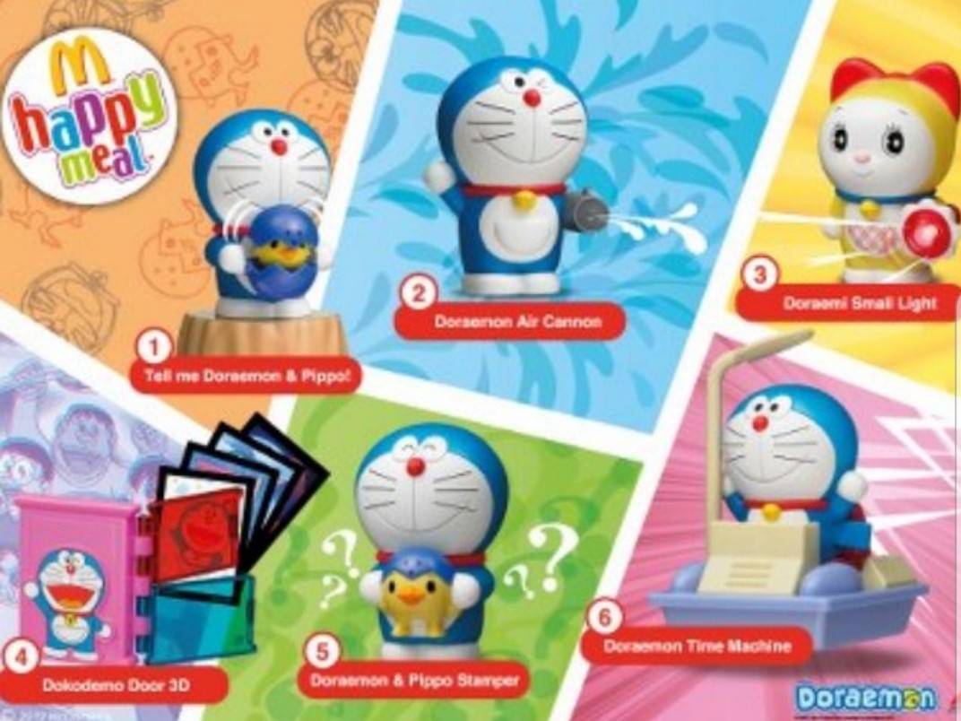 Mcdonald Doraemon Toy Set, Hobbies & Toys, Toys & Games on Carousell