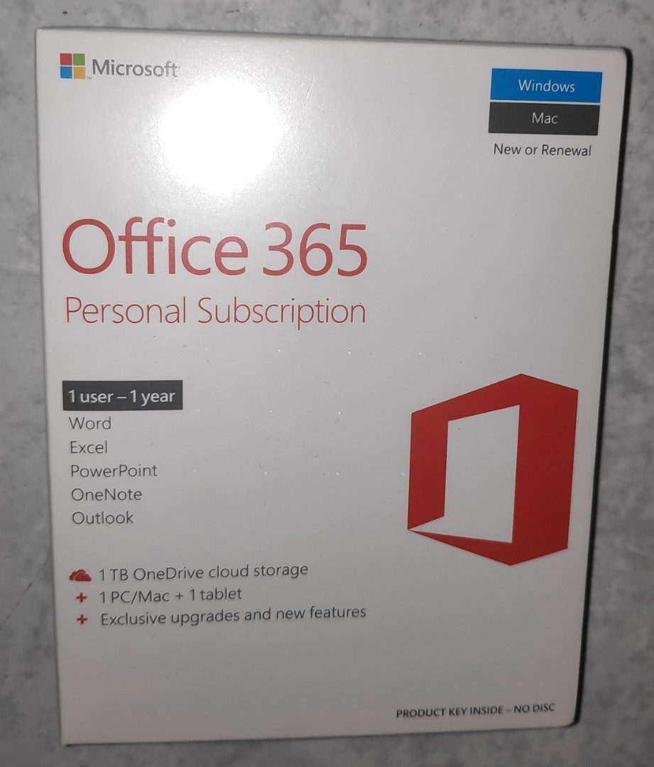 Microsoft Office 365 (1 Year Personal License), Computers & Tech, Parts ...