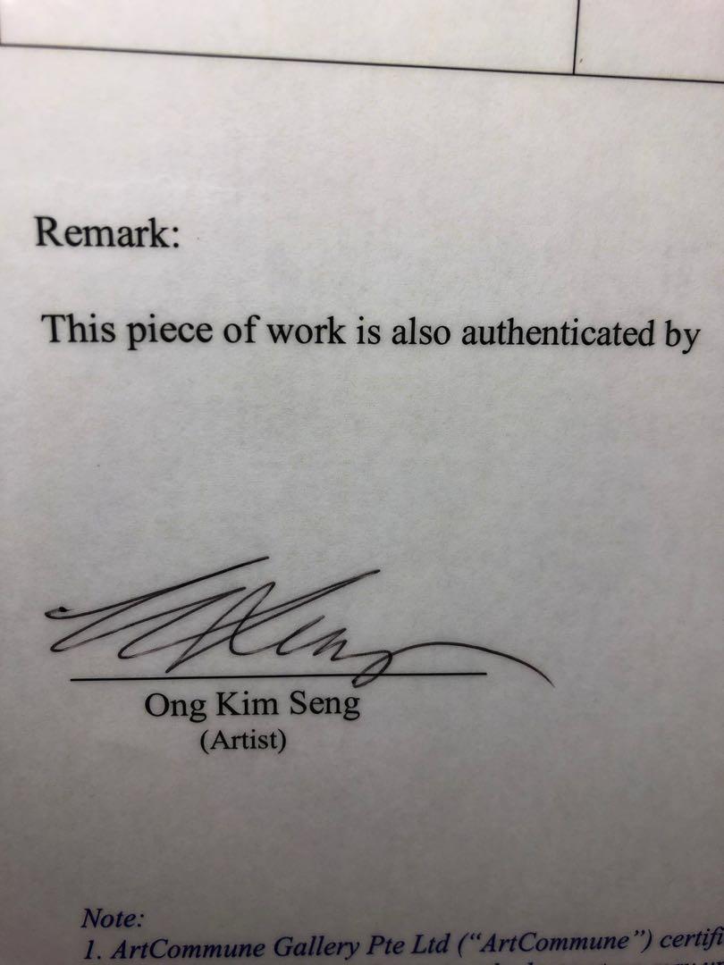 Ong Kim Seng Craig Road Watercolour Painting 王金成, Hobbies & Toys ...