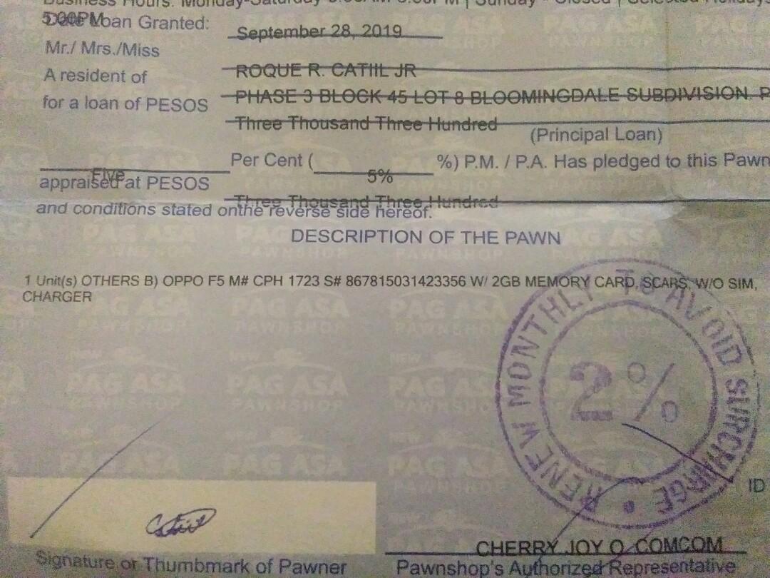 OPPO F5 W/ 2GB MEMORY CARD RECEIPT, Mobile Phones & Gadgets, Mobile ...