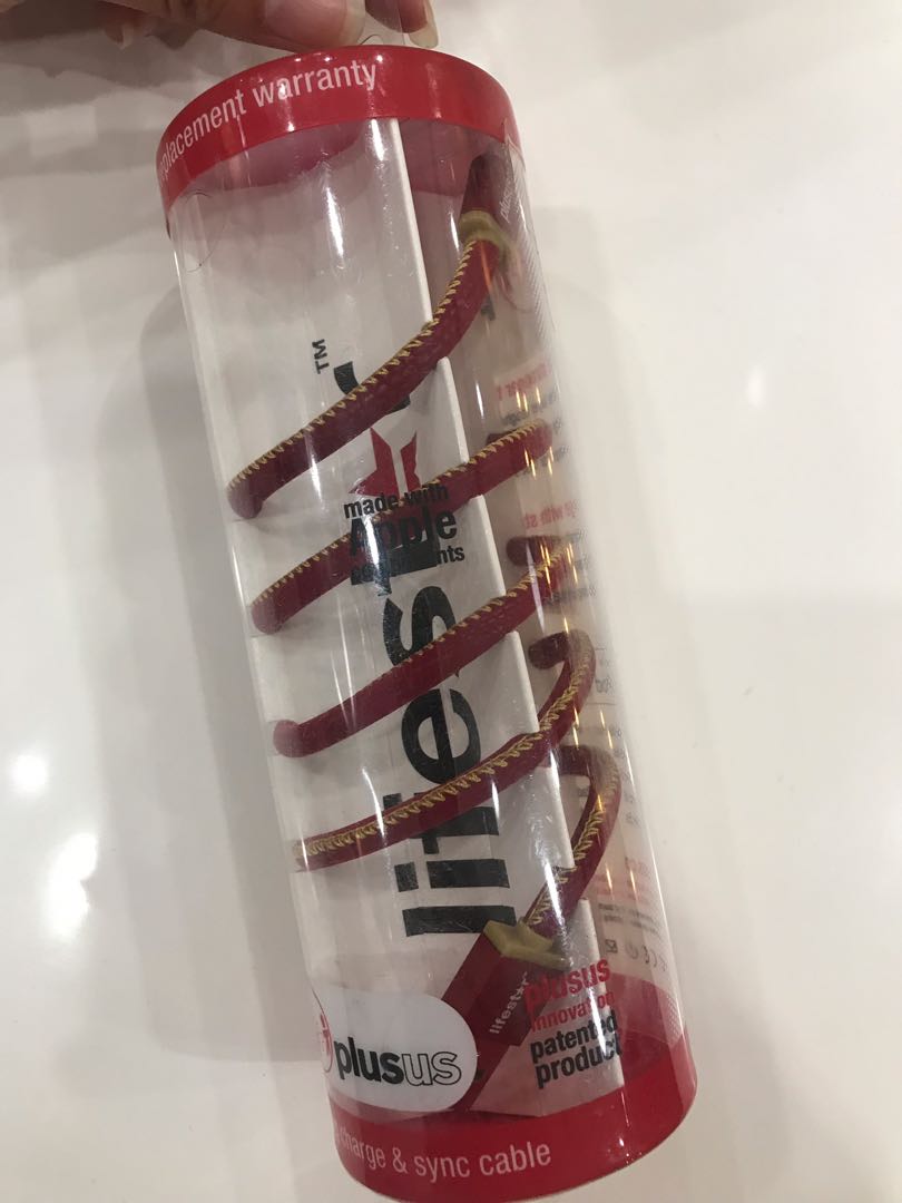 Plusus Lightning Cable (1M), Mobile Phones & Gadgets, Mobile & Gadget ...