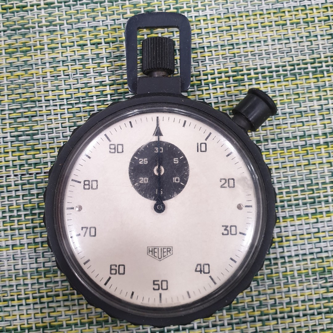 Rare Vintage Heuer Military Stopwatch, Men's Fashion, Watches ...