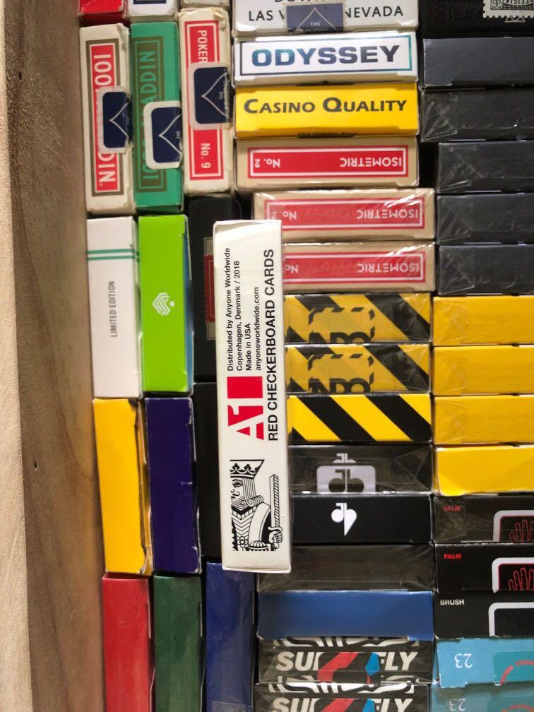 Red Checkerboards Playing Card, Everything Else, Others on Carousell