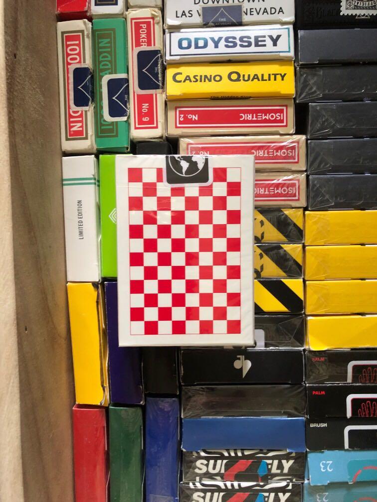 Red Checkerboards Playing Card, Everything Else, Others on Carousell