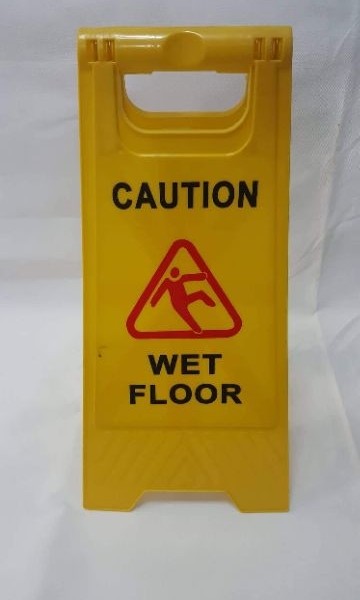 Safety Sign Caution Wet Floor Signage with Free Make Up Pouch ...