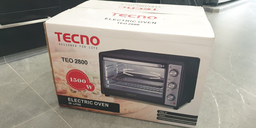 Tecno Electric Oven model TEO 2800, 28L, 1500W, TV & Home Appliances ...