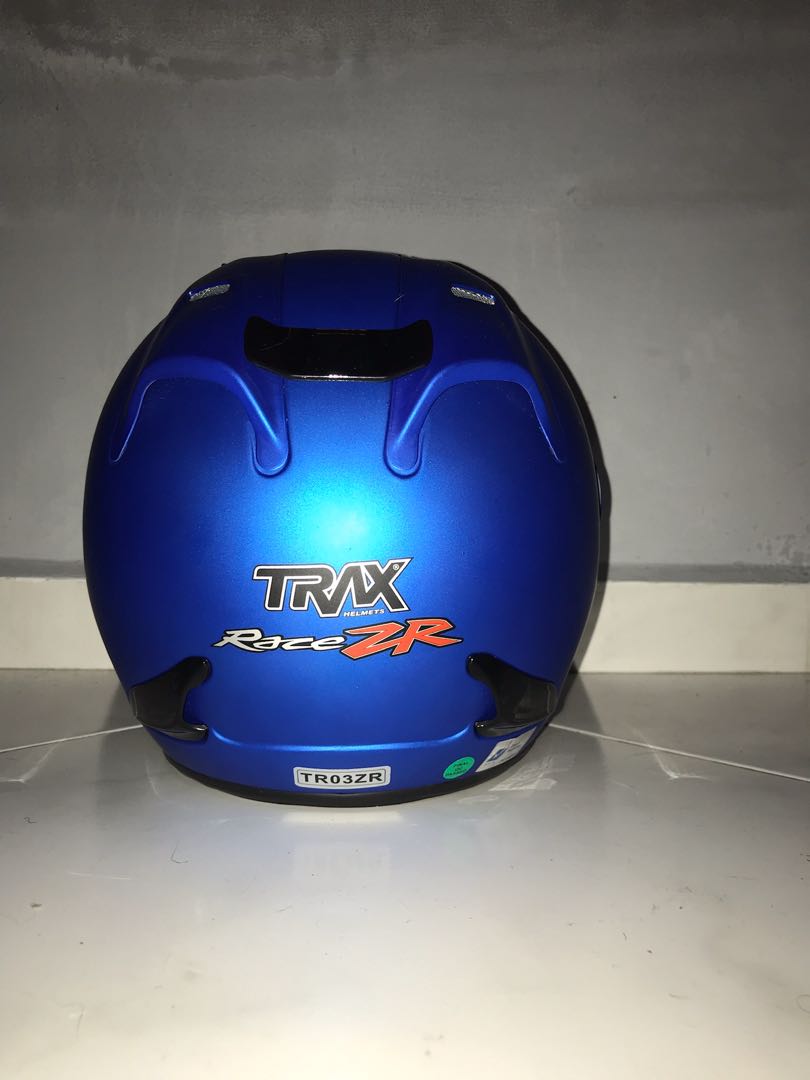 Trax helmet, Motorcycles, Motorcycle Apparel on Carousell