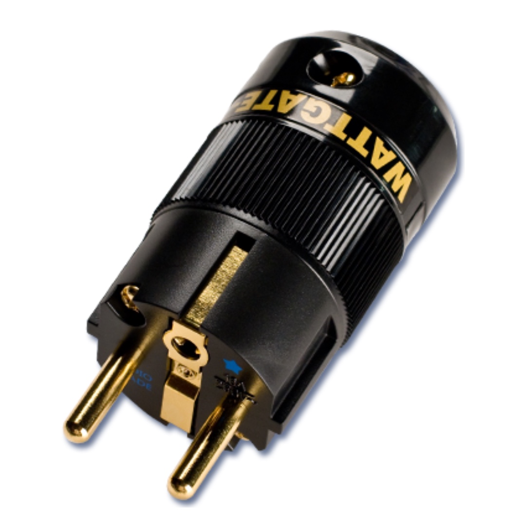 WATTGATE 390i AU-GOLD AUDIOGRADE CLASSIC SERIES SCHUKO 2-PIN PLUG ...