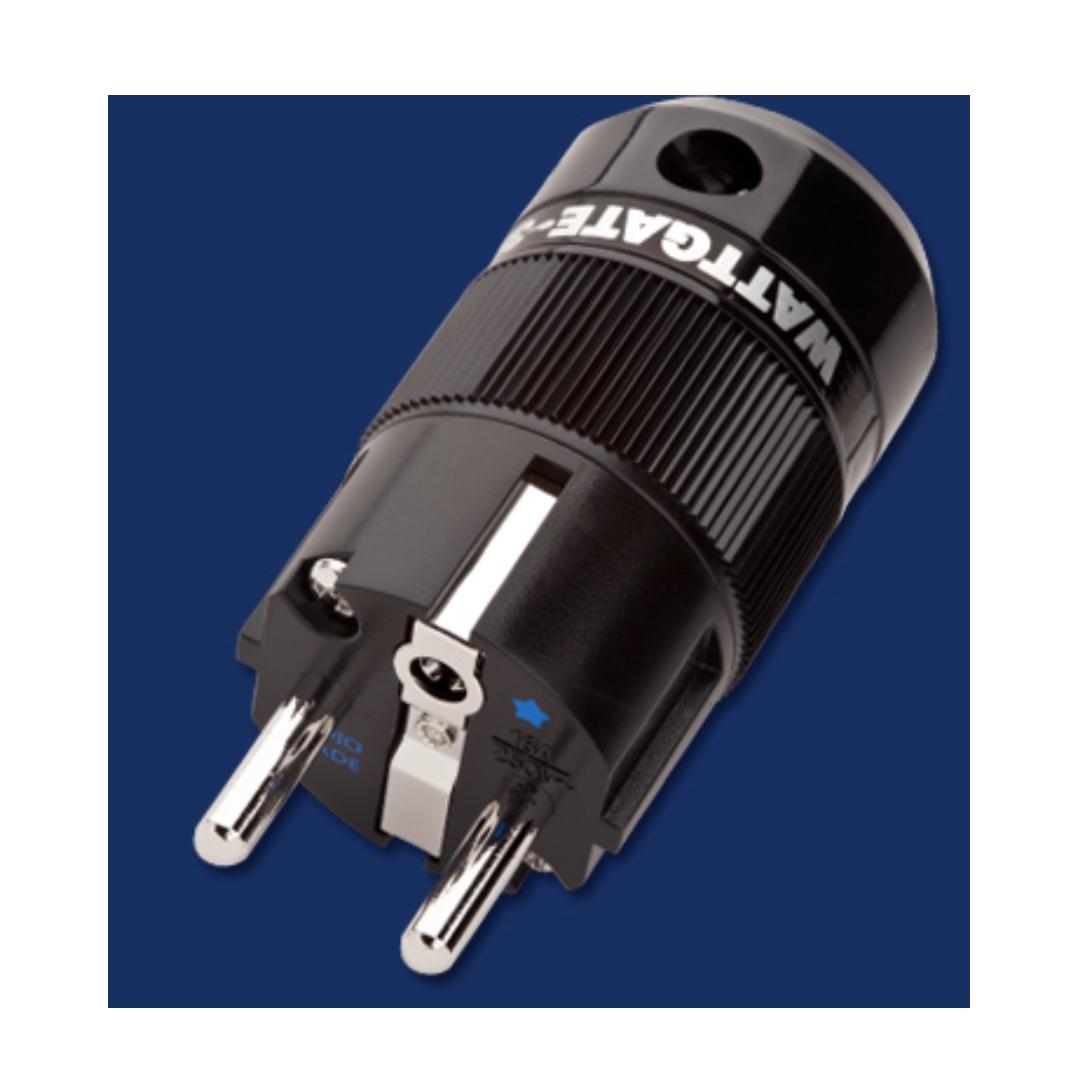 WATTGATE 390i RH-RHODIUM SCHUKO EURO 2-PIN PLUG, Audio, Other Audio ...