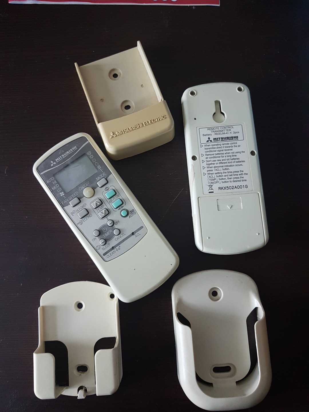 Aircon remote control and mount holder, TV & Home Appliances, Air ...