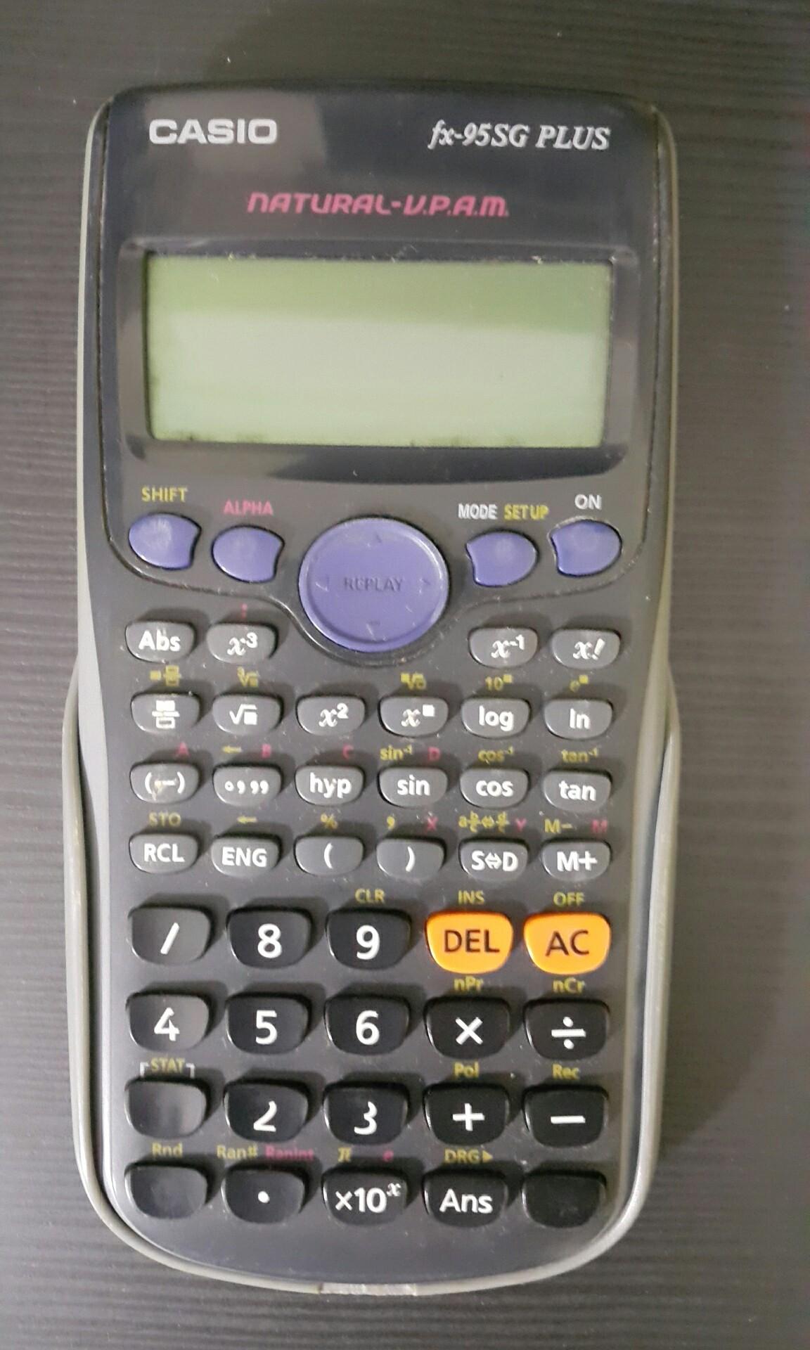Casio fx-95SG Plus Calculator, Mobile Phones & Gadgets, Mobile Phones ...