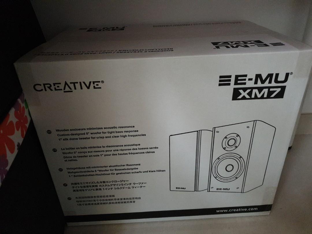 Creative E-MU XM7 bookshelf speakers, TV & Home Appliances, TV ...
