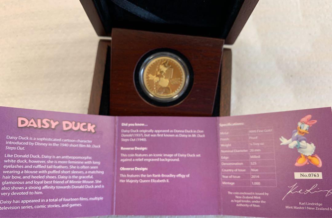 Disney Limited edition 1/4 Oz Gold Coin Set - Mickey & Friends, Hobbies ...