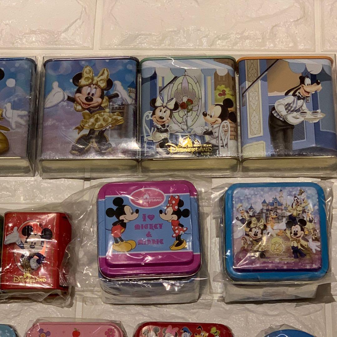 Disneyland Disney store metal tin containers Mickey Minnie Mouse ...