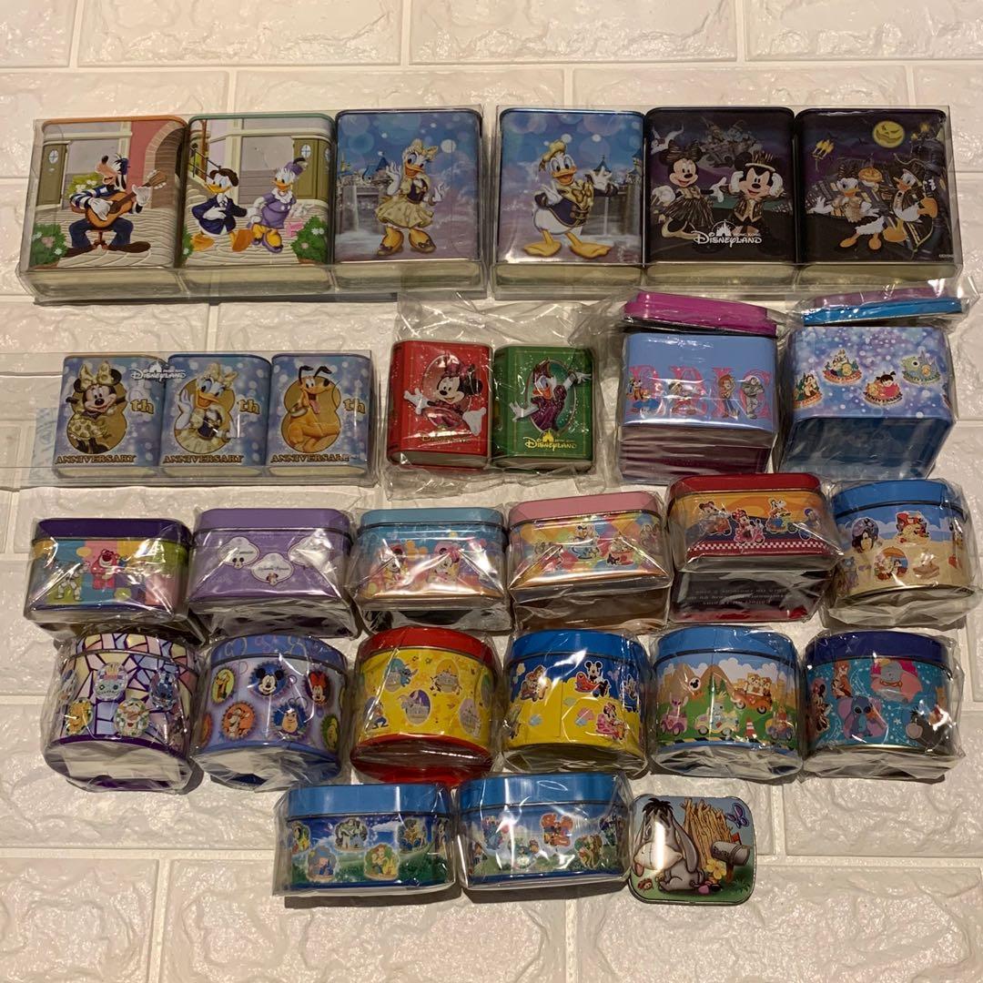 Disneyland Disney store metal tin containers Mickey Minnie Mouse ...