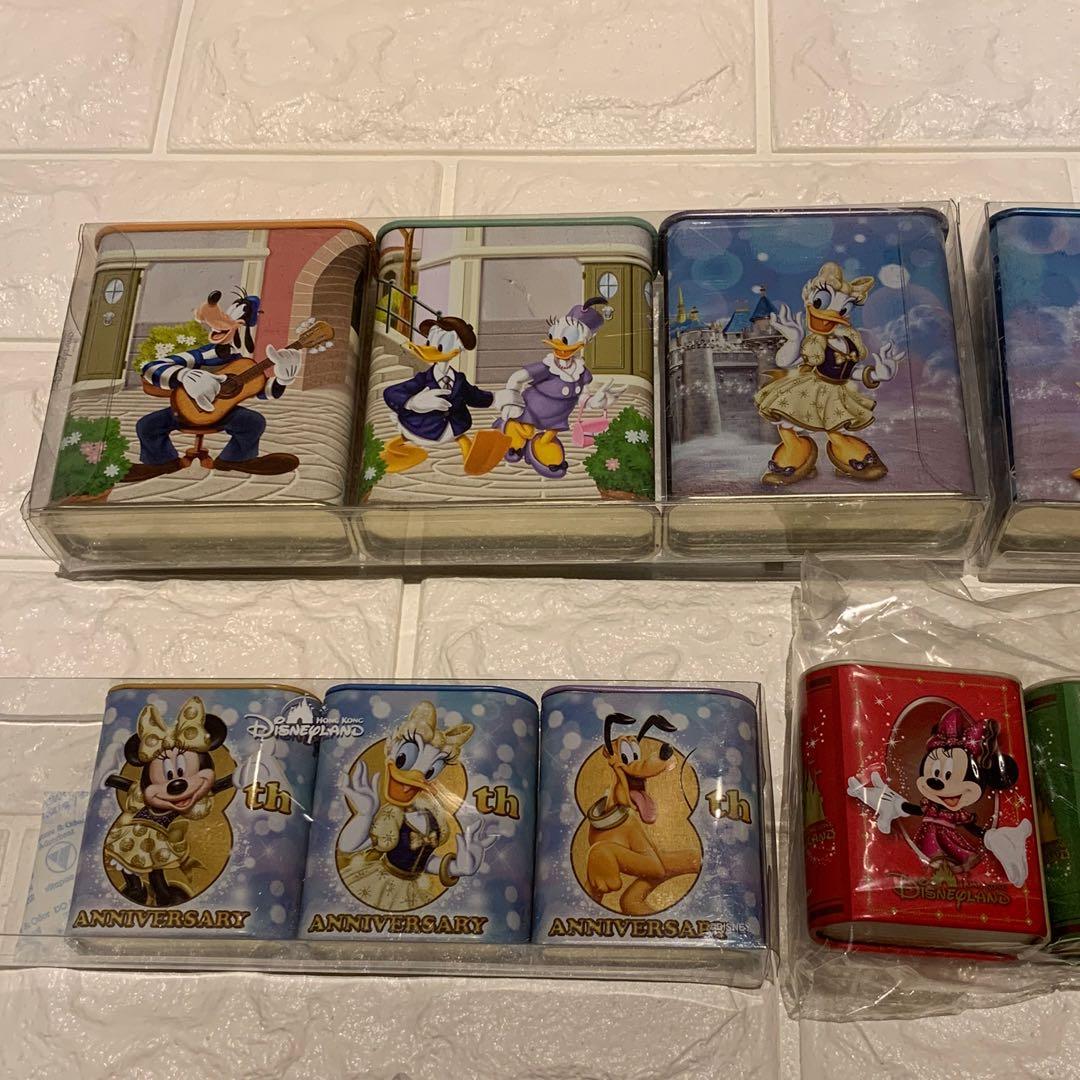 Disneyland Disney store metal tin containers Mickey Minnie Mouse ...