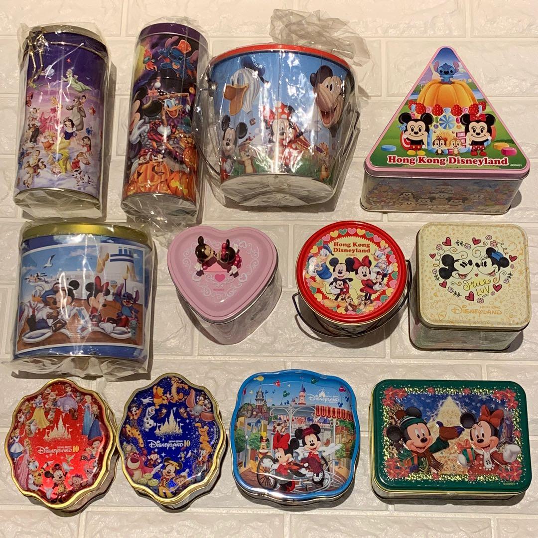 Disneyland Disney store metal tin containers Mickey Minnie Mouse ...