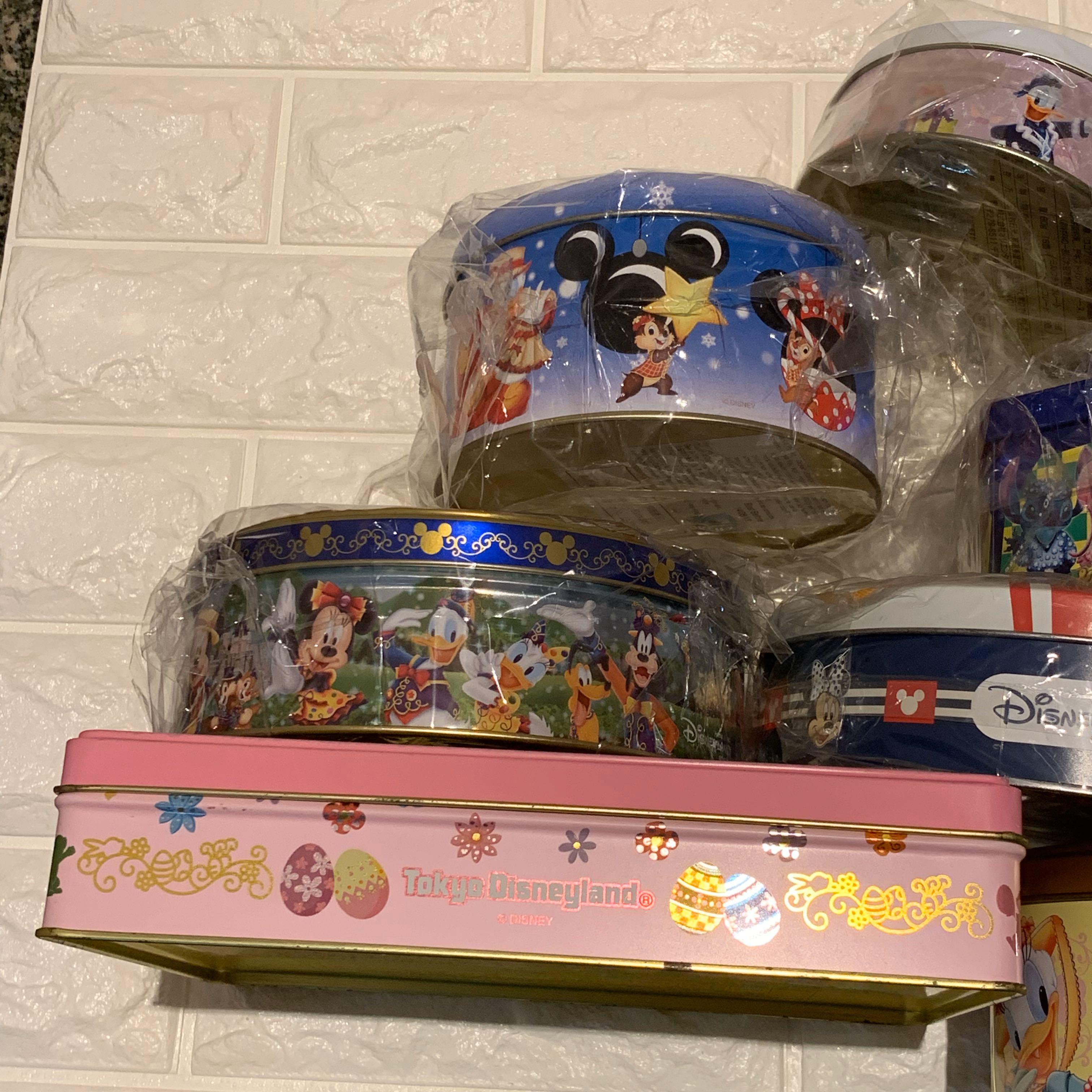 Disneyland Disney store metal tin containers Mickey Minnie Mouse ...