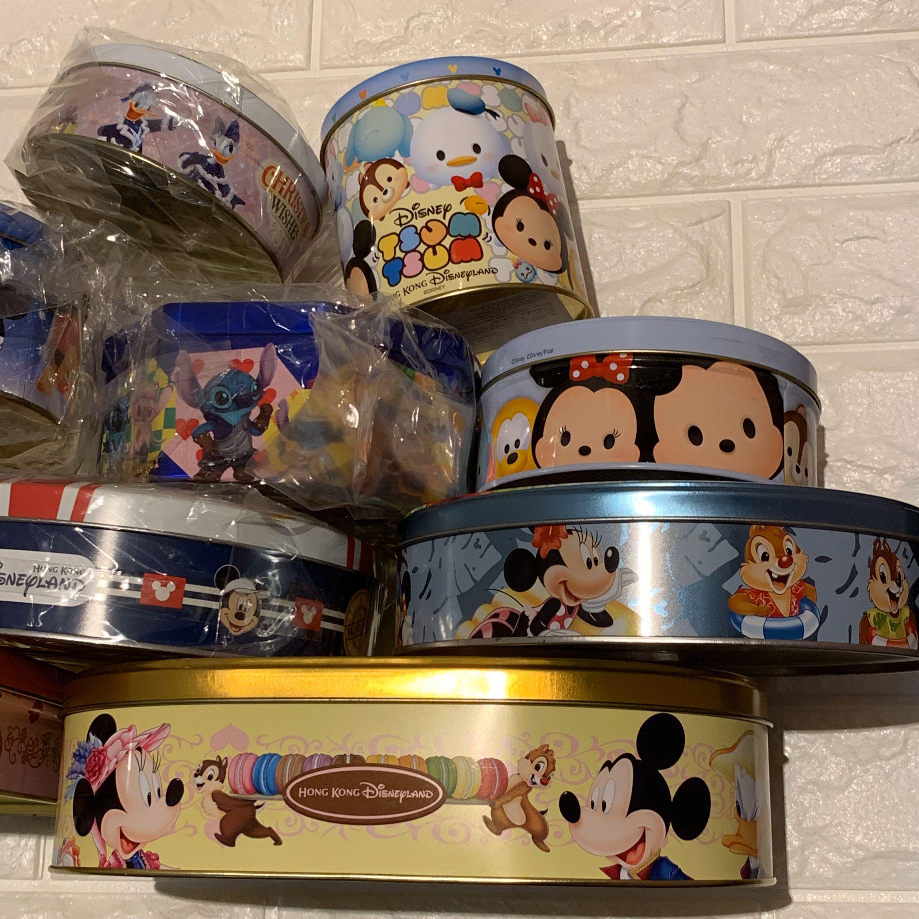 Disneyland Disney store metal tin containers Mickey Minnie Mouse ...