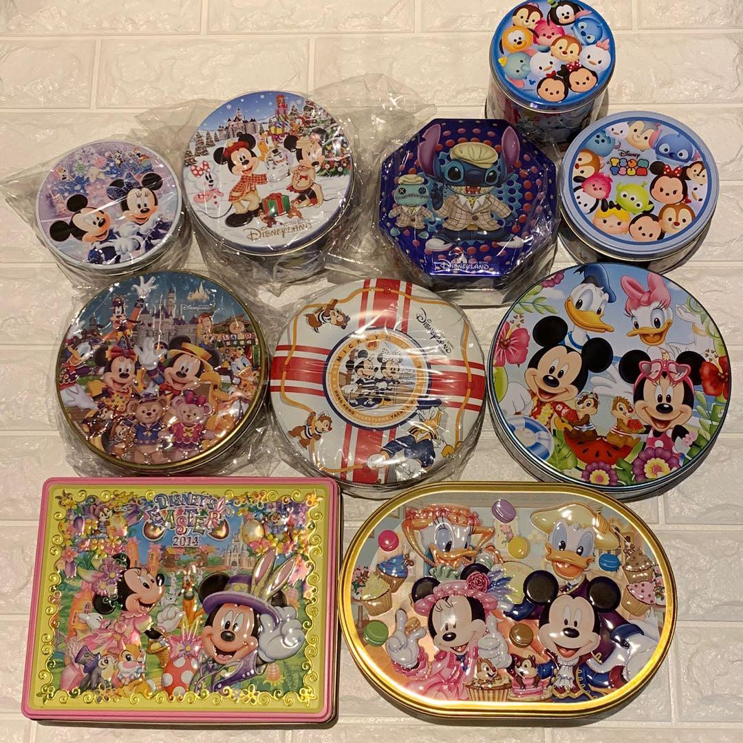 Disneyland Disney store metal tin containers Mickey Minnie Mouse ...