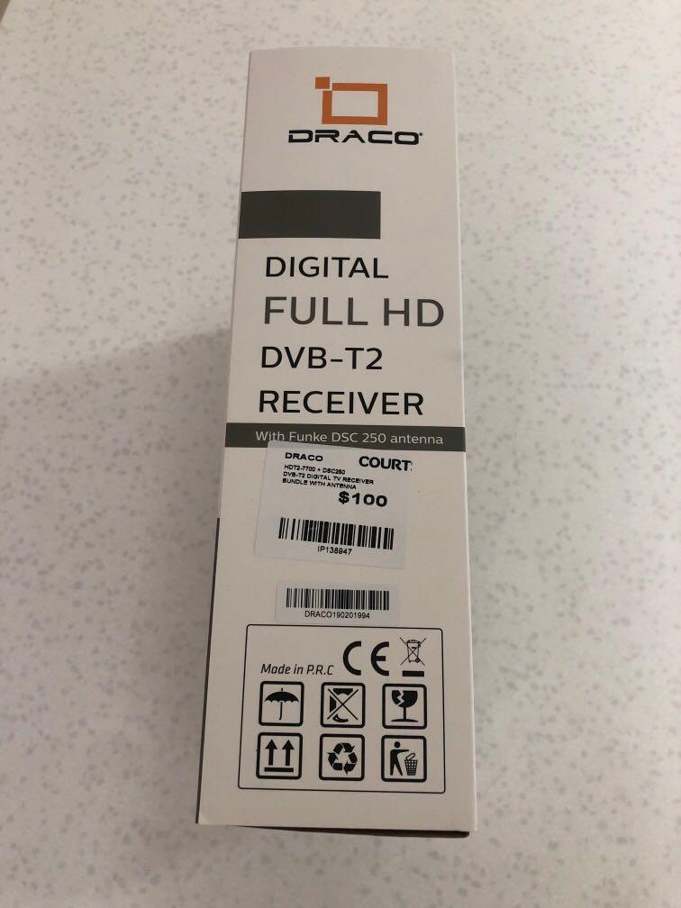 Draco HDT2-7700 digital setup box with antenna, TV & Home Appliances ...