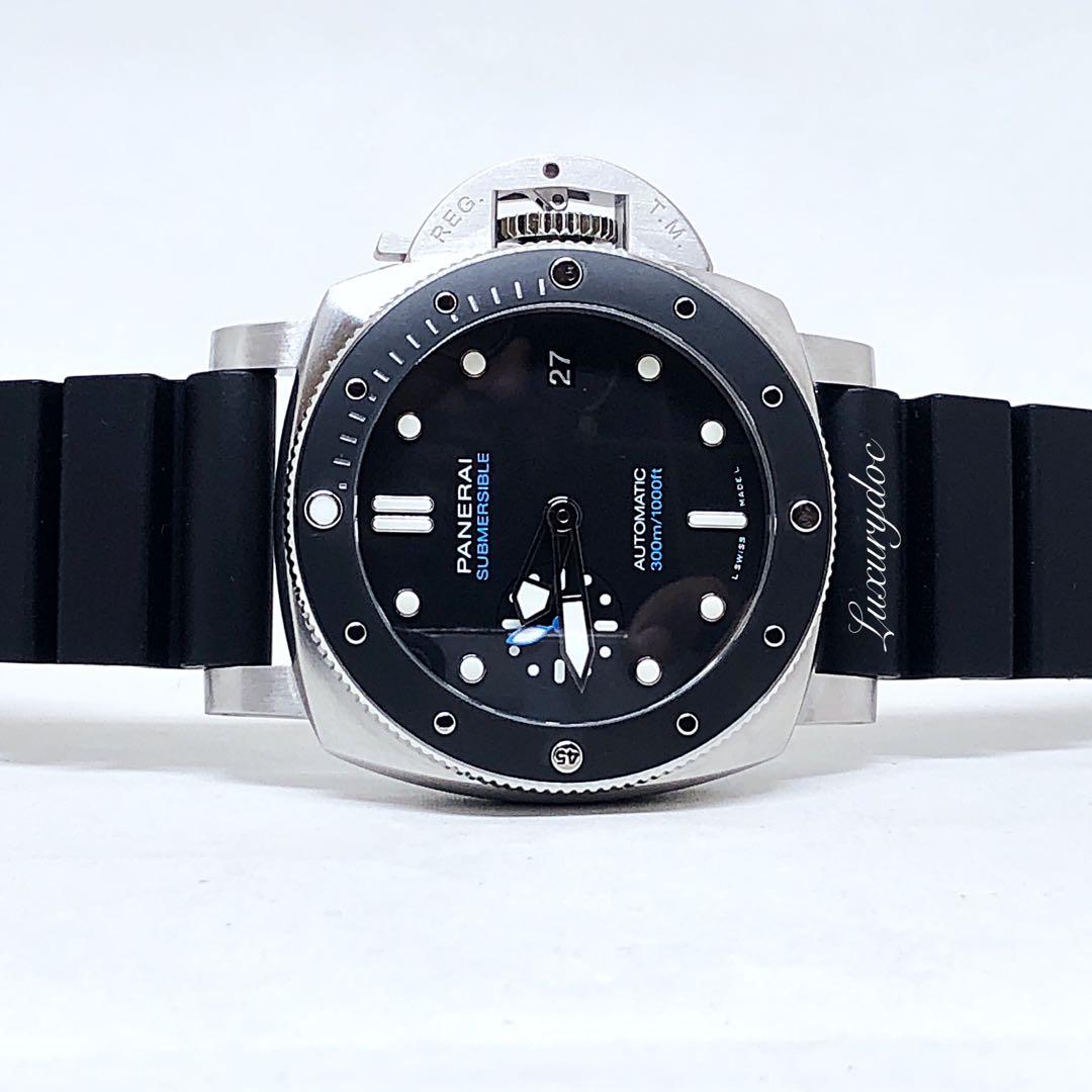 FS.BNIB PANERAI SUBMERSIBLE AUTOMATIC CERAMIC BEZEL 42MM WATCH PAM00683 ...
