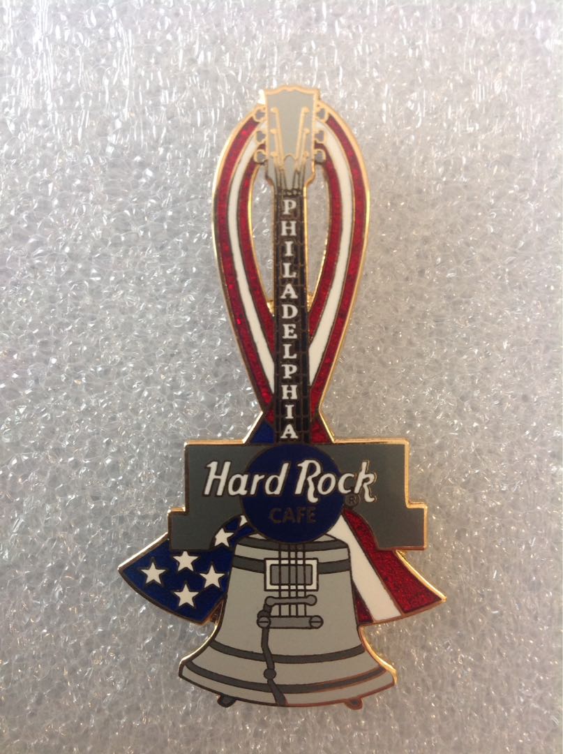 Hard Rock Cafe Pins - PHILADELPHIA HOT VERTICAL LIBERTY BELL GUITAR PIN ...