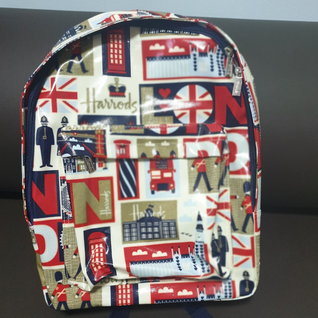 HARRODS Iconic London Backpack, Women's Fashion, Bags & Wallets ...