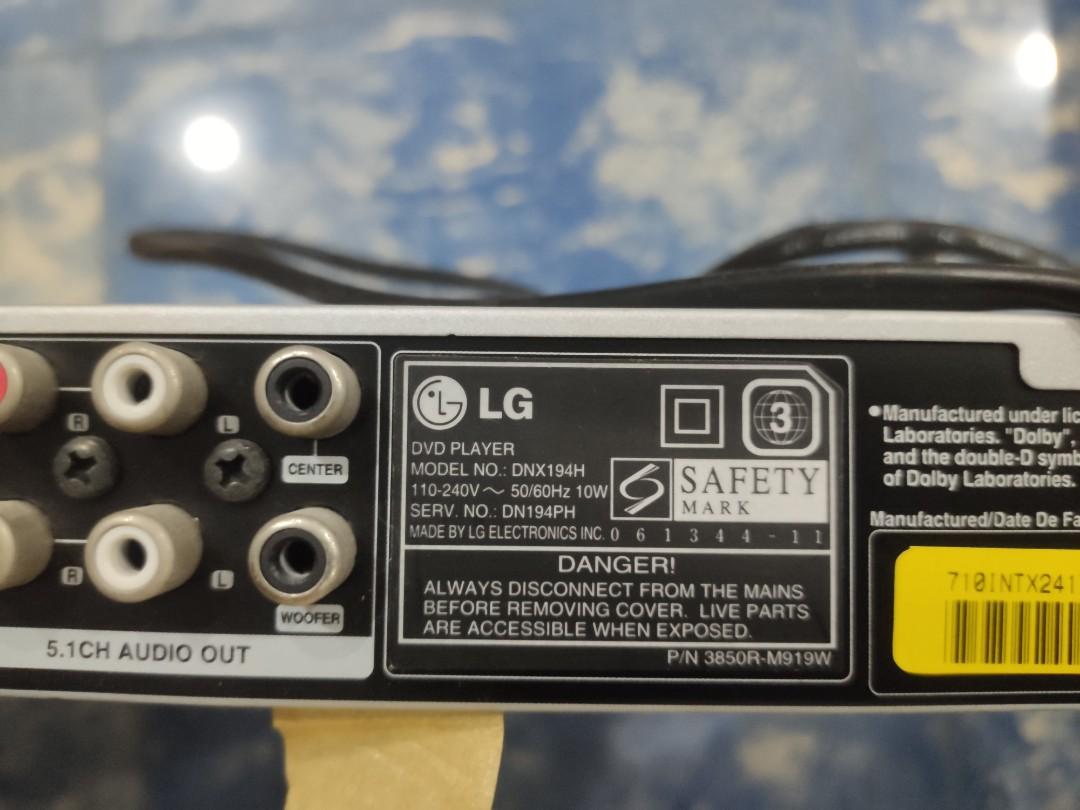LG DVD/VCD/CD Player, TV & Home Appliances, TV & Entertainment, Blu-Ray ...