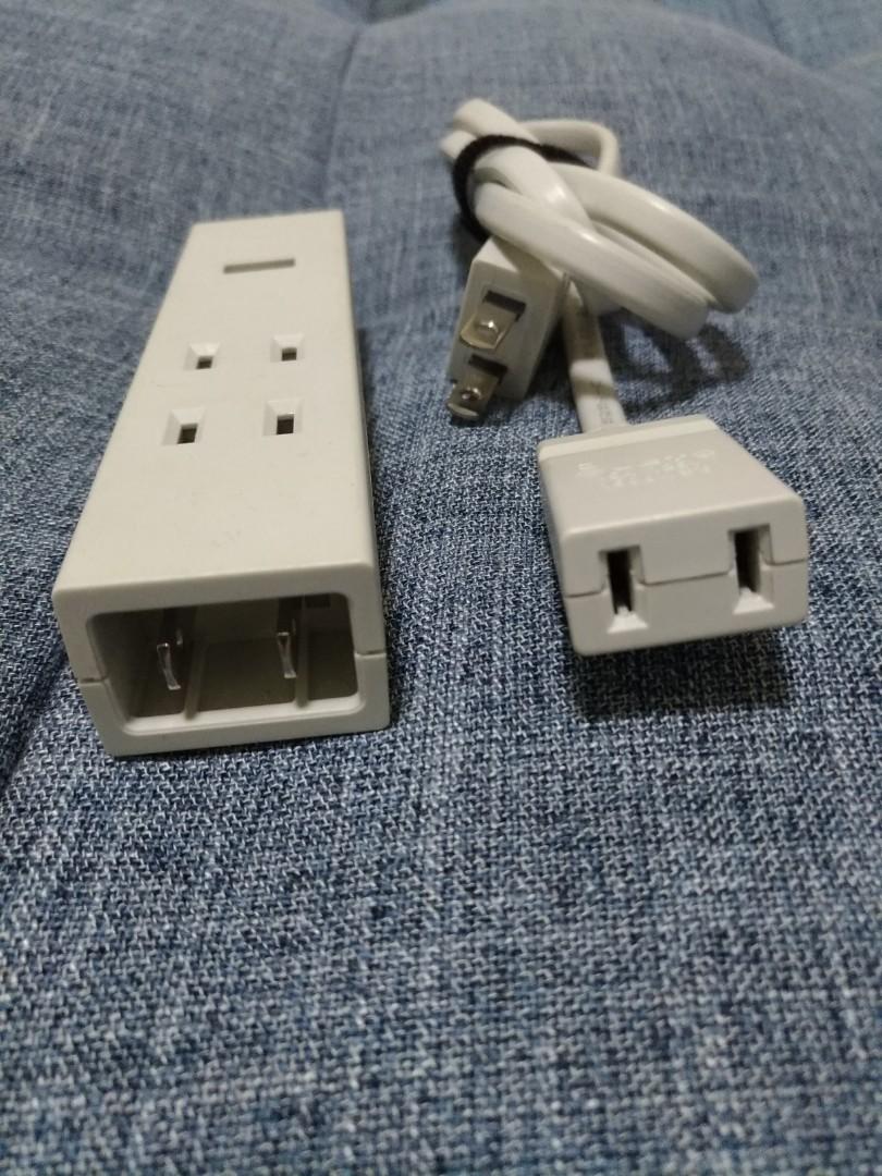 MUJI extension cord with 1 usb port, TV & Home Appliances, Electrical ...