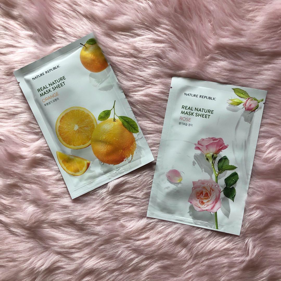 Nature Republic Real Nature Mask Sheet, Beauty & Personal Care, Face ...