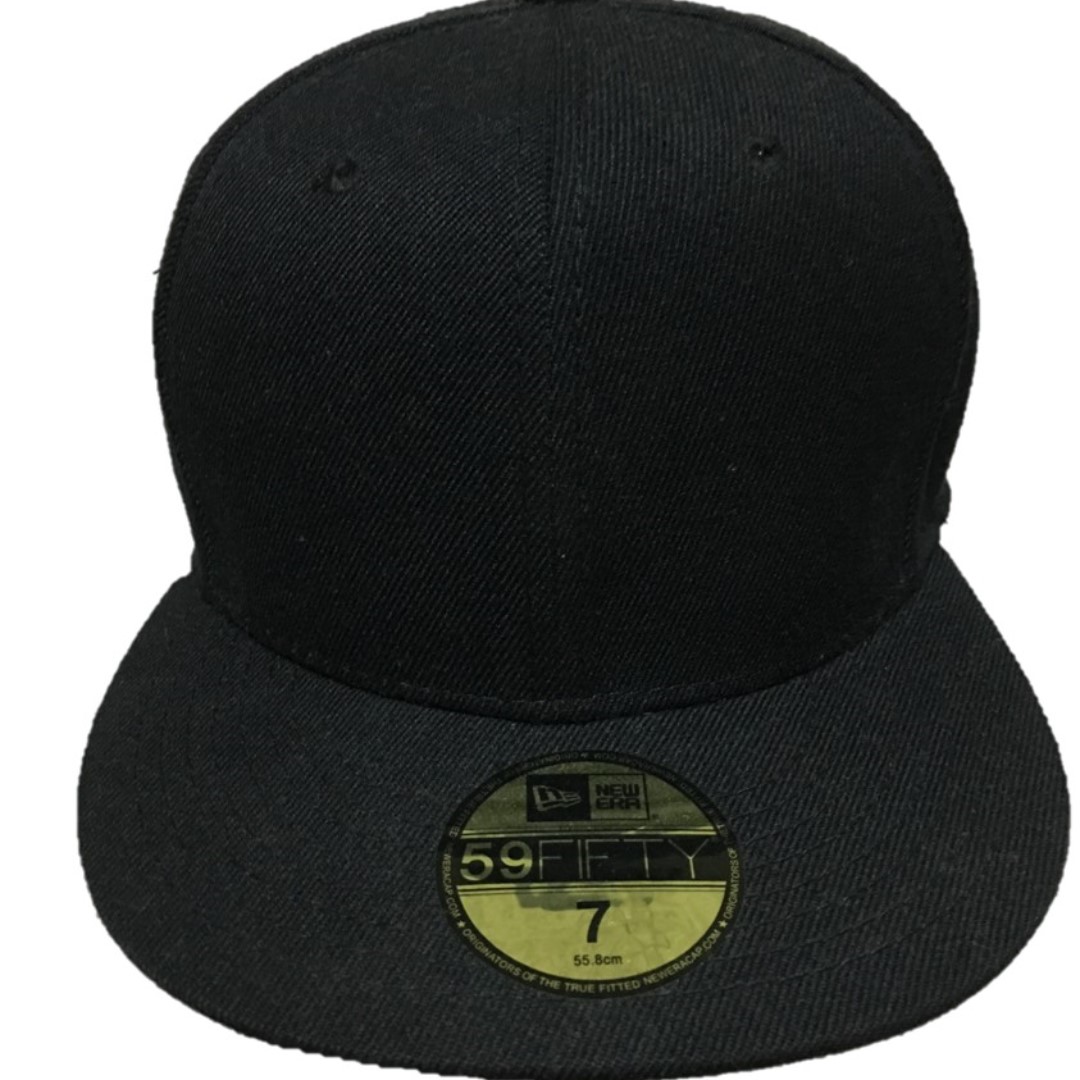 New Era Plain Black, Men's Fashion, Watches & Accessories, Caps & Hats ...