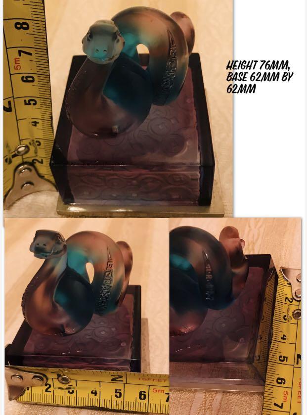 Nobility Fengshui Liuli Crystal Zodiac Snake Sculpture, Furniture ...