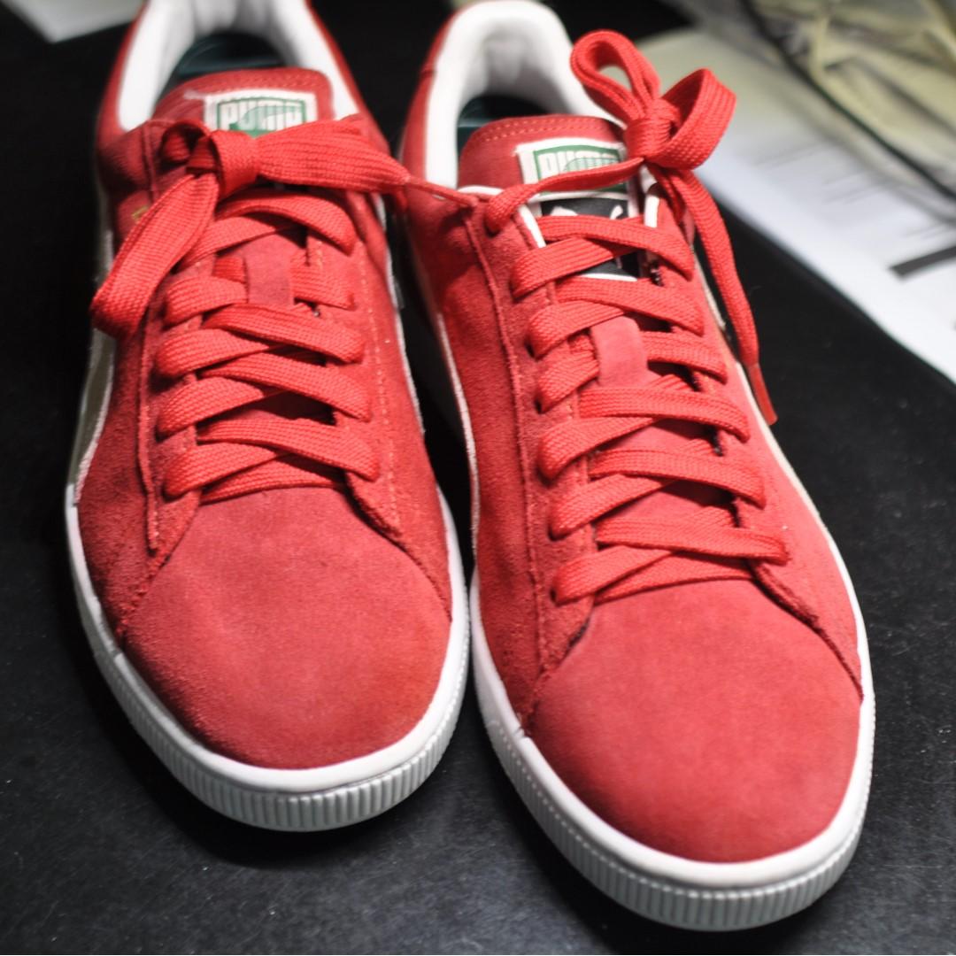 Puma Red Suede, Men's Fashion, Footwear, Sneakers on Carousell