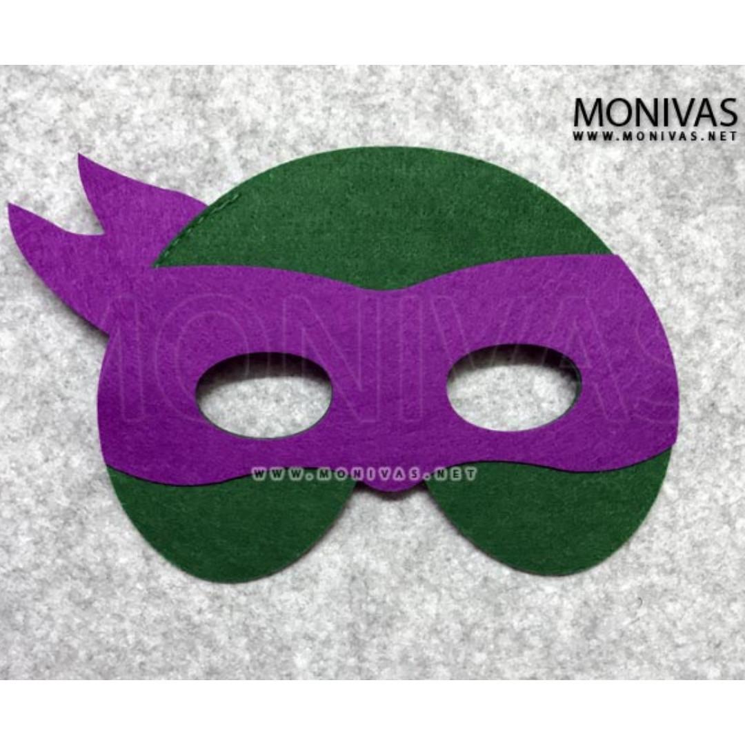 Purple Ninja Turtle Donatello Mask Superhero Event Cosplay Party ...