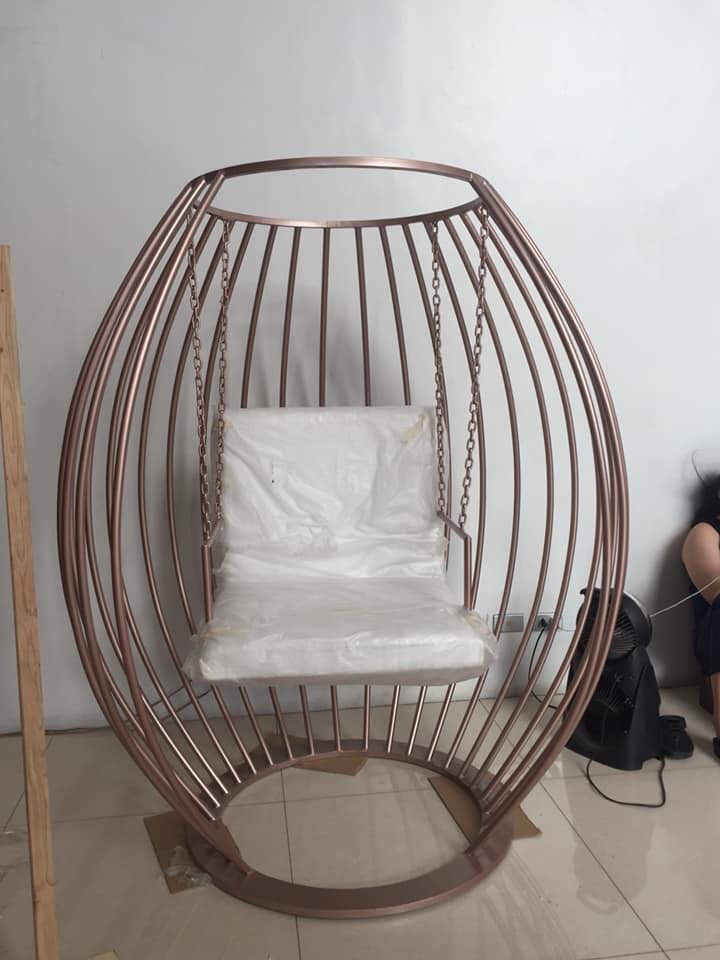 Rose Gold Chair, Furniture & Home Living, Furniture, Chairs on Carousell