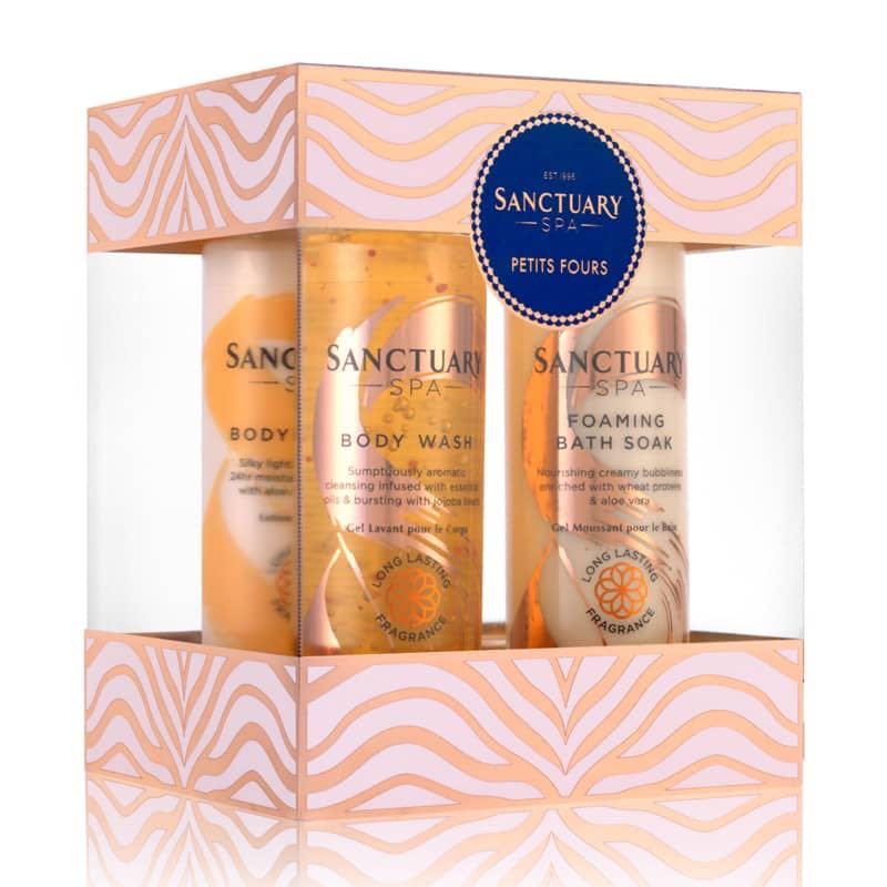 Sanctuary Spa Pampering Petit Four Gift Set, 美容＆化妝品, 沐浴＆身體護理, 沐浴及身體護理 ...