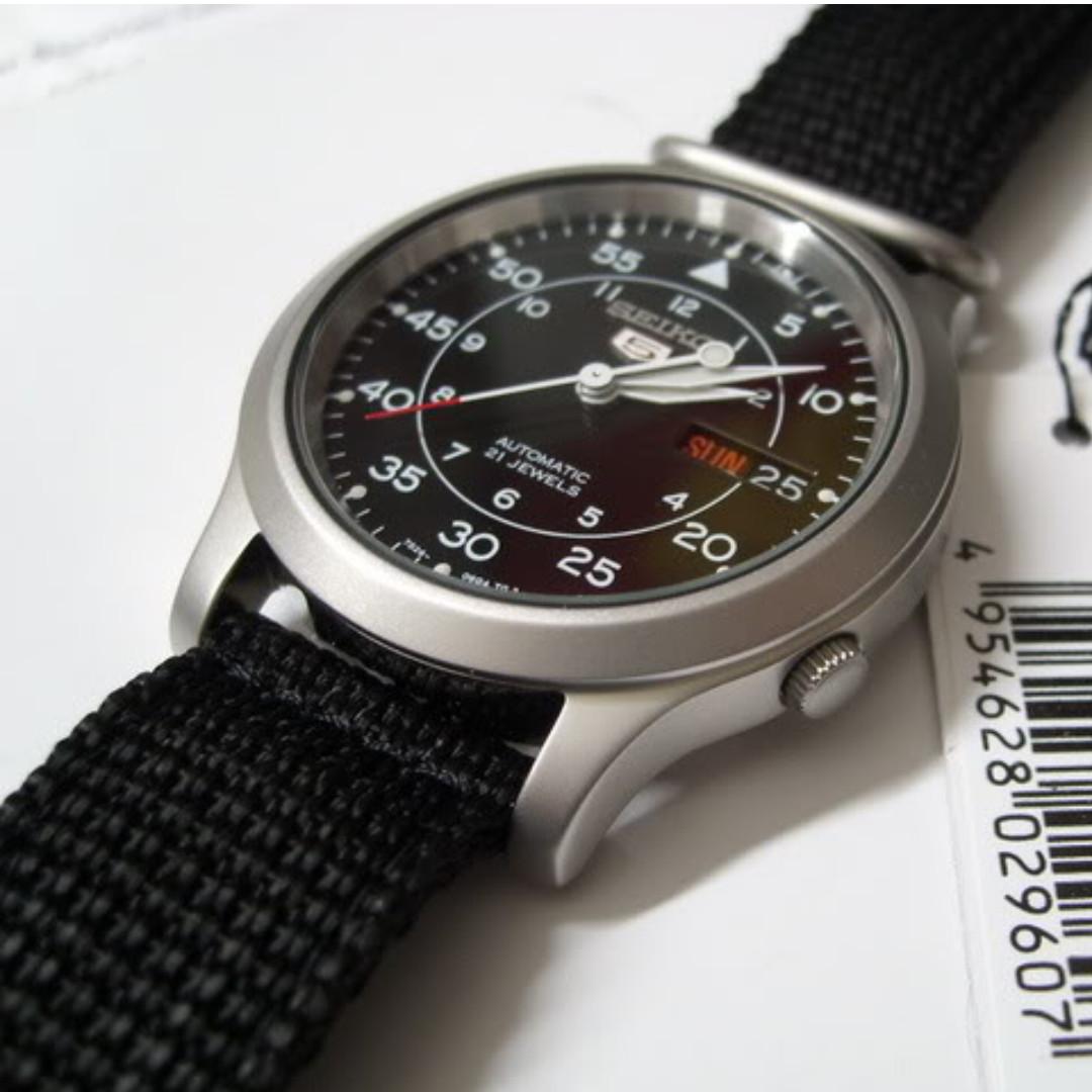 Seiko 5 SNK809K2 SNK809K SNK809 21 Jewels Automatic Military Men's ...