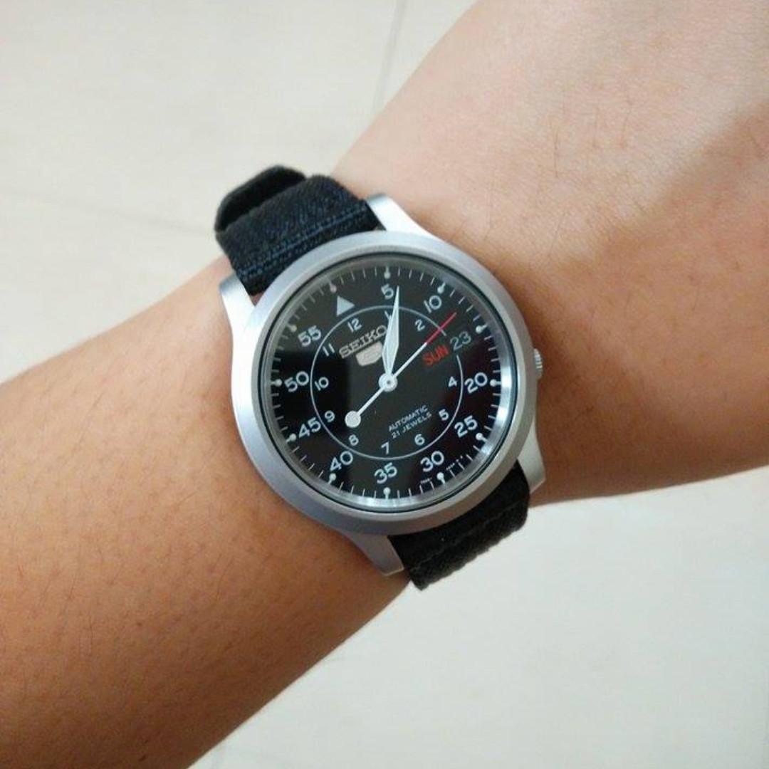 Seiko 5 SNK809K2 SNK809K SNK809 21 Jewels Automatic Military Men's ...