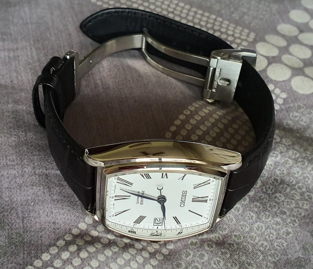 Seiko Presage Enamel Tonneau Automatic, Luxury, Watches on Carousell