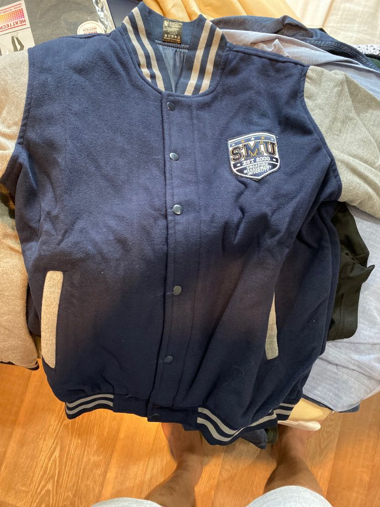 smu varsity jacket, Men's Fashion, Coats, Jackets and Outerwear on ...