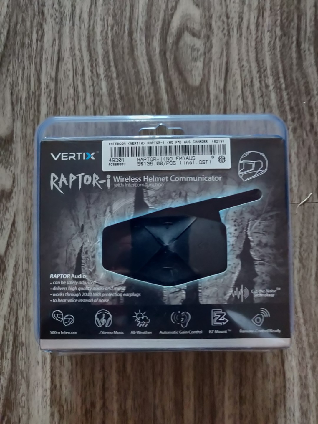 Vertix Raptor-i wireless helmet communicator with accessories pack ...