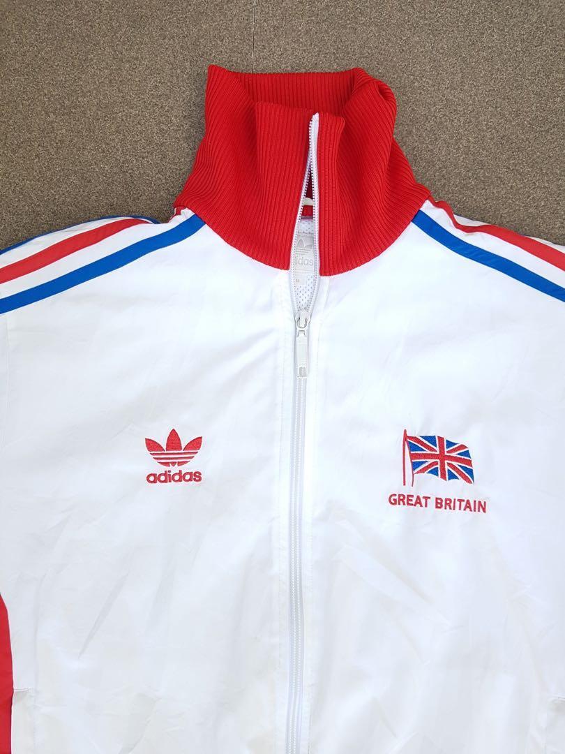 Vintage ADIDAS TREFOIL Great Britain Jacket, Men's Fashion, Coats ...